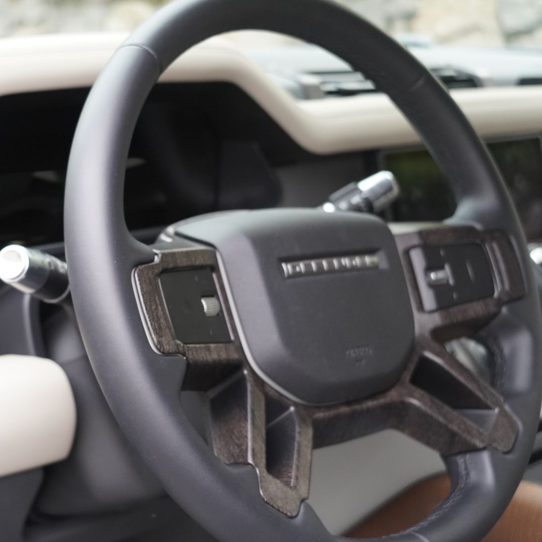 Land Rover Defender Steering Wheel Cover Black – Epic Offroad